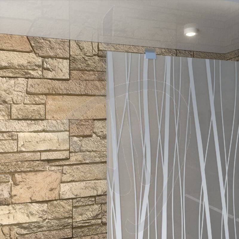 Vetri decorati per docce, vetro doccia fisso, arredo bagno, box doccia ...