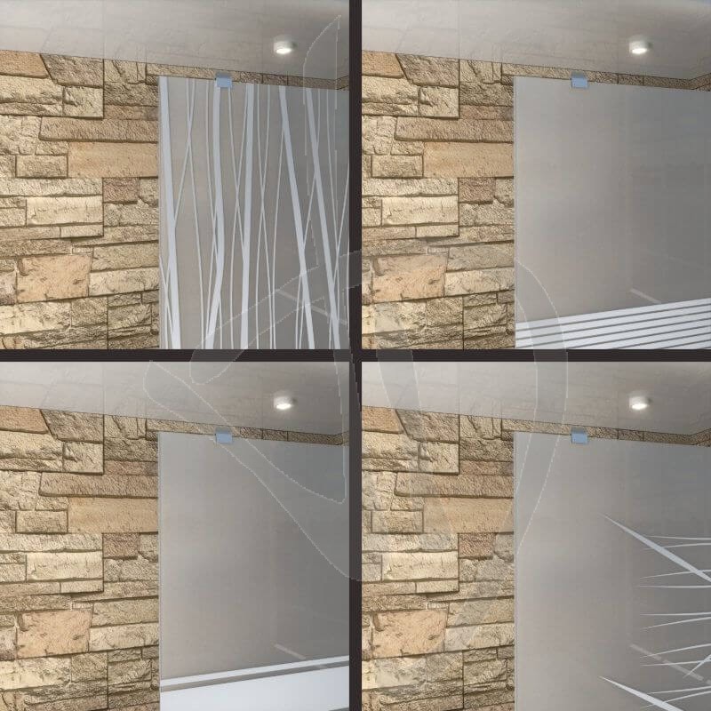 Vetri decorati per docce, vetro doccia fisso, arredo bagno, box doccia ...