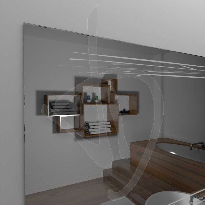 Specchi decorati, da incollare - Vendita online specchi su misura ...